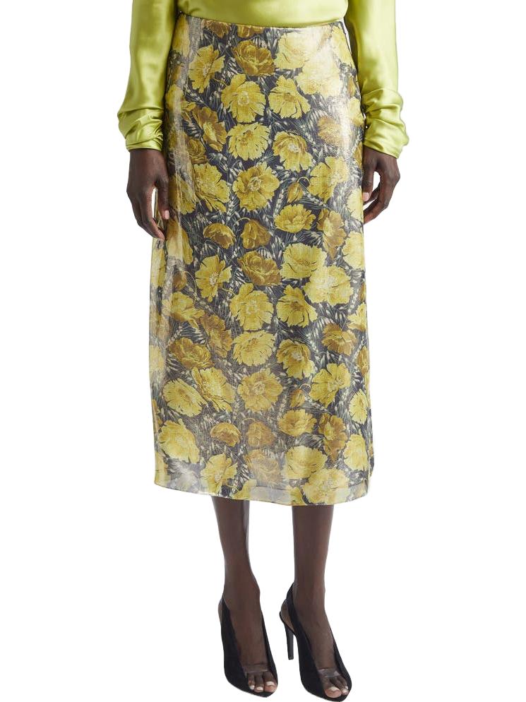 VALENTINO Draped Cowl Neck Silk Top